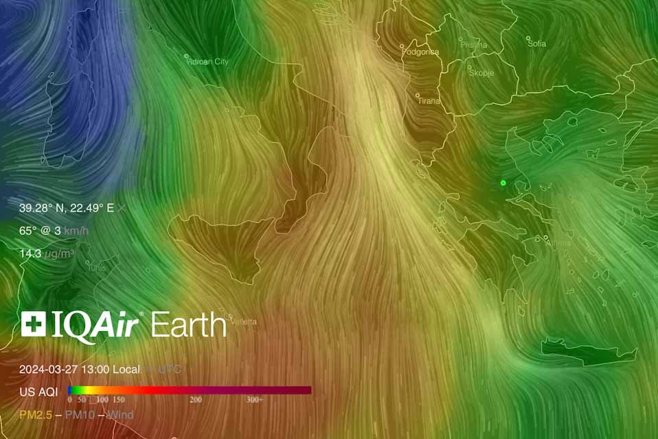 IQAir: Η ατμοσφαιρική ρύπανση είναι σε επίπεδα, που προκαλούν σοβαρά προβλήματα υγείας ακόμη και ...